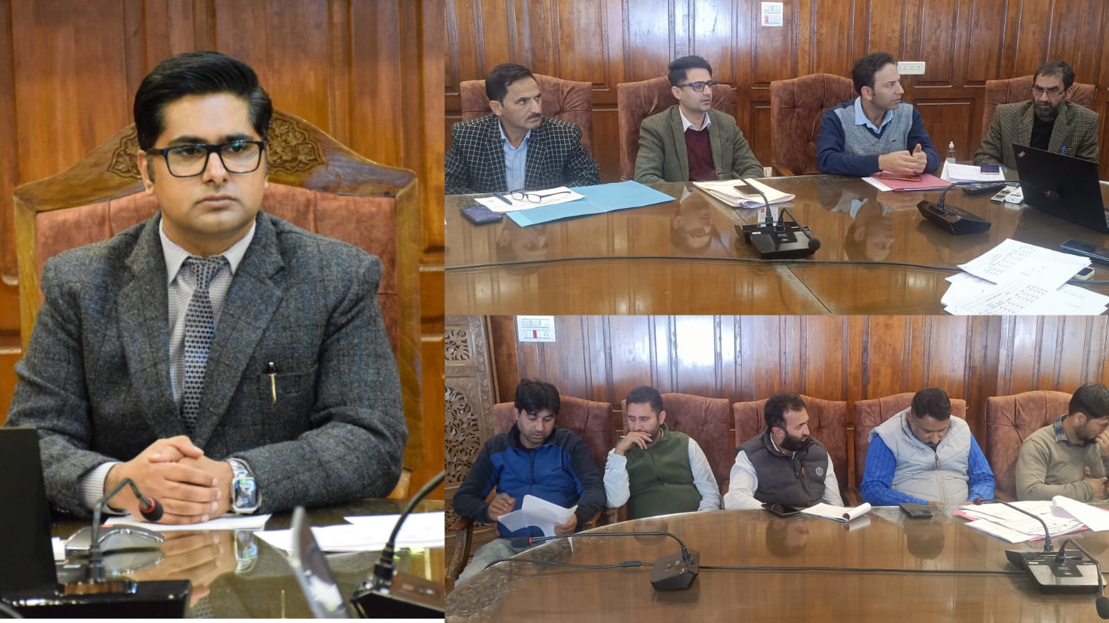 Owais directs for cent per cent land passbook generation & distribution ...