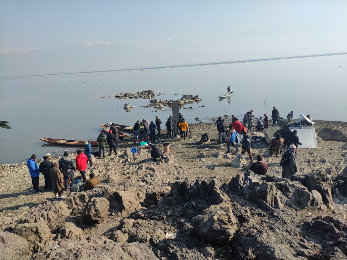 In a first, movie being shot on brim of Wular Lake – The Dispatch
