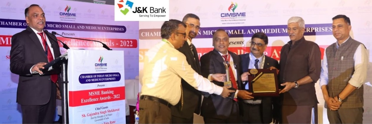 J&K Bank wins top award at MSME Banking Excellence Awards 2022 – The ...