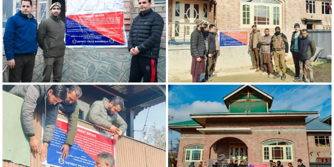 Baramulla: Police attaches properties of drug peddlers worth crores in ...