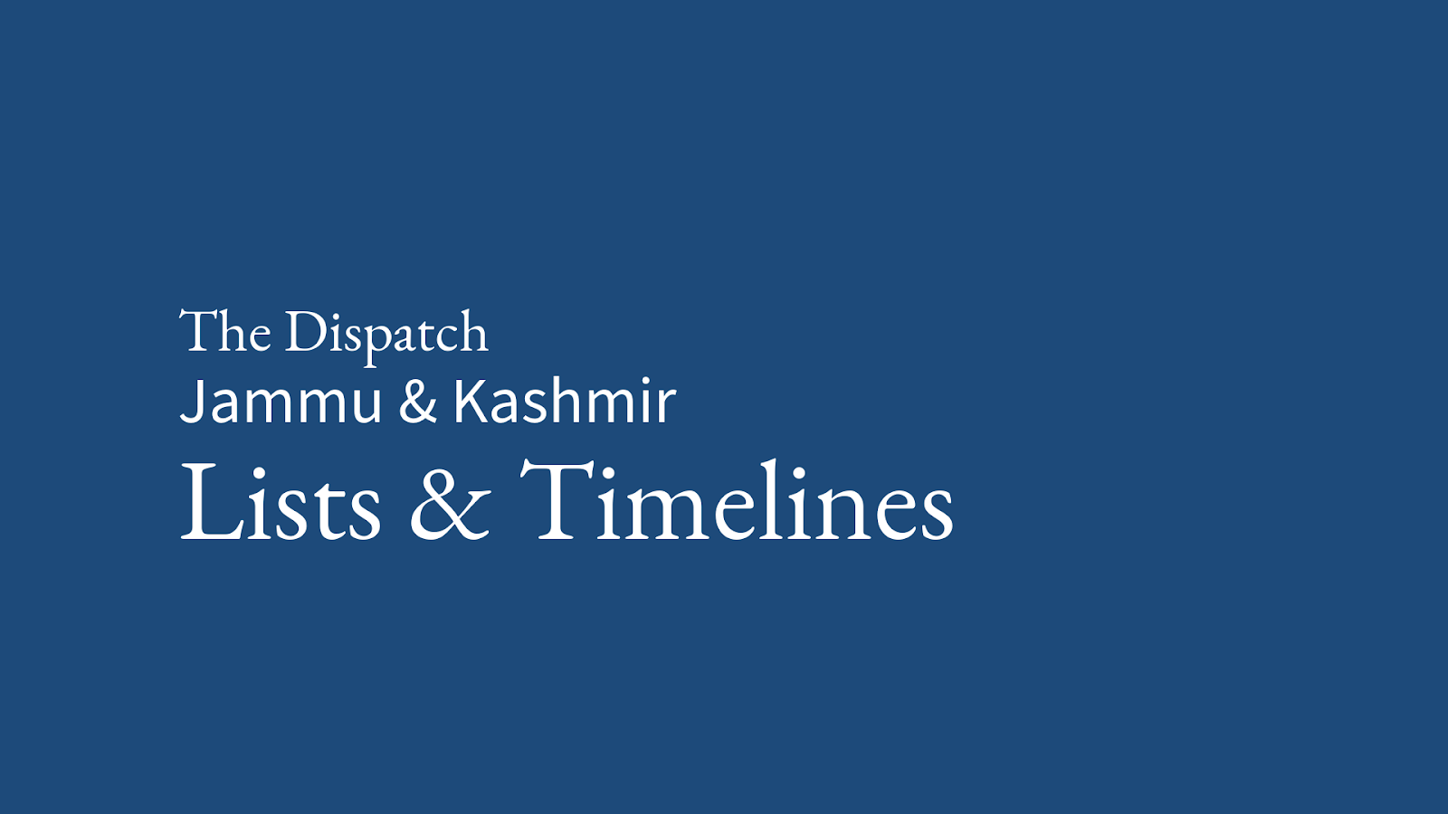 Jammu and Kashmir before 1846: A historical timeline – The Dispatch