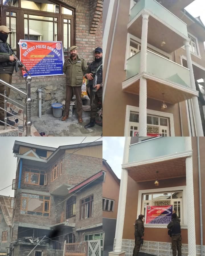Property worth more than 3 Cr attached of drug peddler in Srinagar: Police – The Dispatch